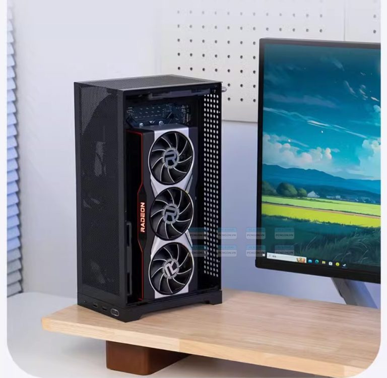 Vỏ case máy tính Mini ITX Shiny Snake L300 Trắng (Kèm Riser 3.0) - Pcngon