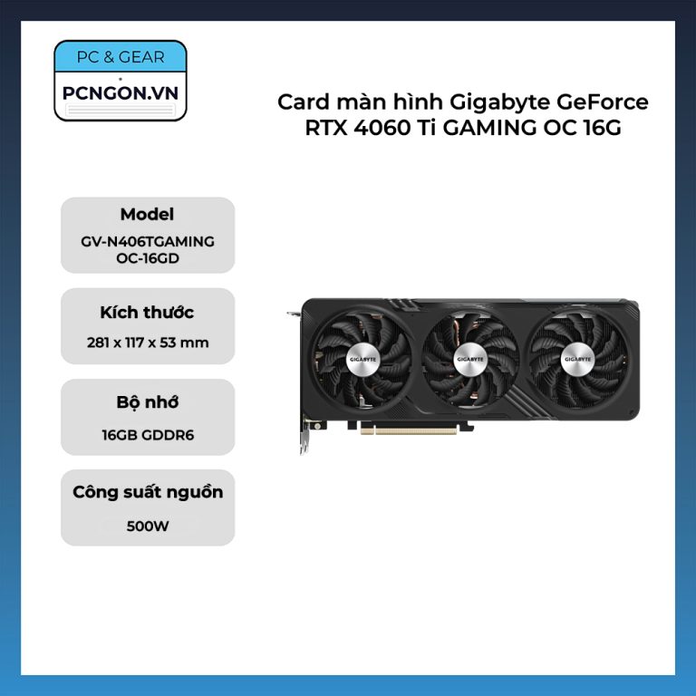 Card màn hình Asus GeForce RTX 4060 LP BRK OC Edition 8GB GDDR6 - Pcngon