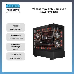 Vỏ case máy tính COOJ Z18 Mặt kính - Pcngon