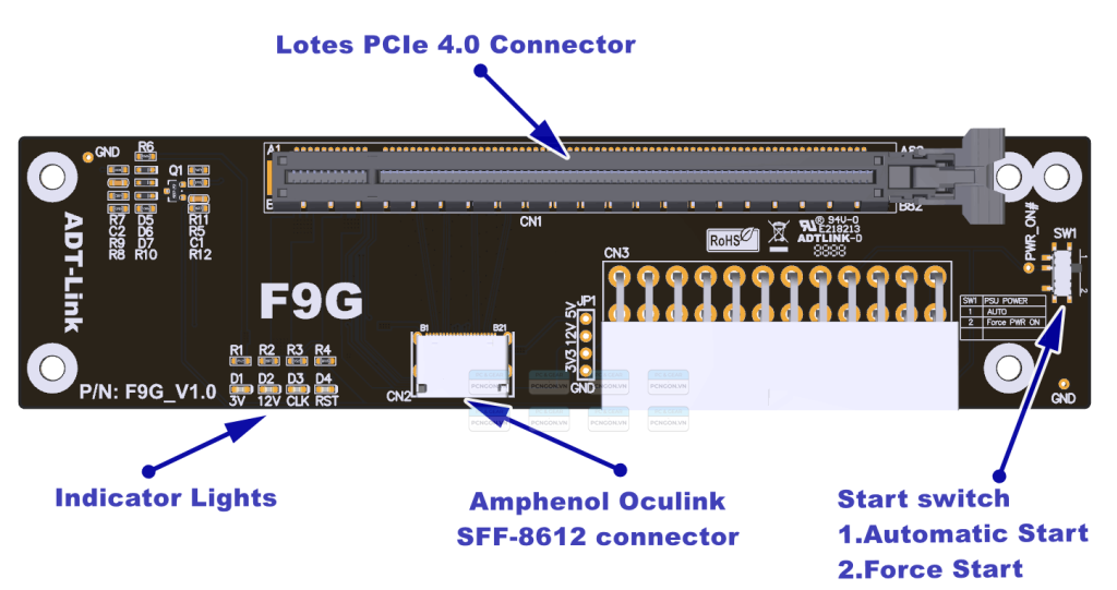Dock Egpu Oculink Adt Link F9g F9g Bk7 F9934 50cm Pcngon