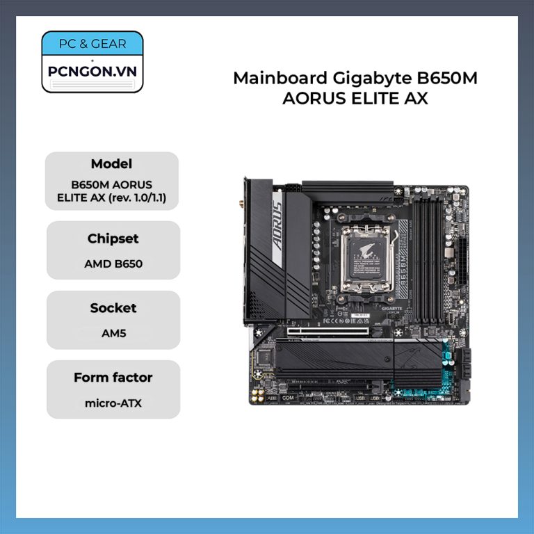 Mainboard Gigabyte B650M AORUS ELITE AX - Pcngon