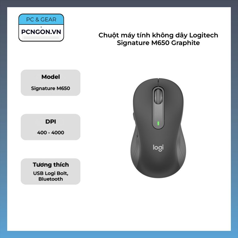 Chuột máy tính không dây Logitech M331 Silent - Pcngon