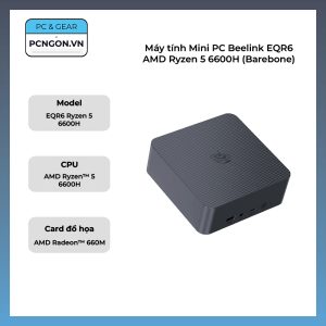 Máy tính Mini PC Beelink EQR6 AMD Ryzen 5 6600H (Barebone) - Pcngon