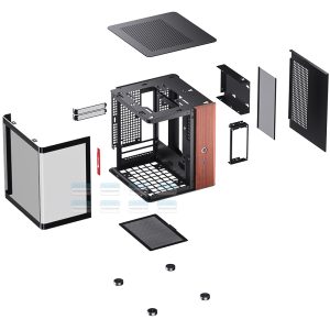Vỏ case máy tính Mini ITX Jonsbo TK0 Black - Pcngon