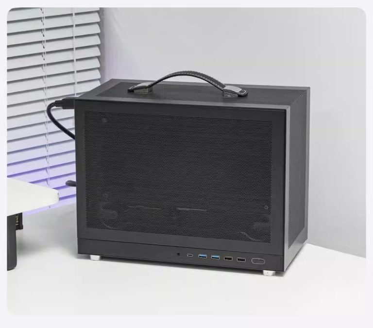 Vỏ case máy tính Mini ITX Shiny Snake G300 - Đen - Pcngon