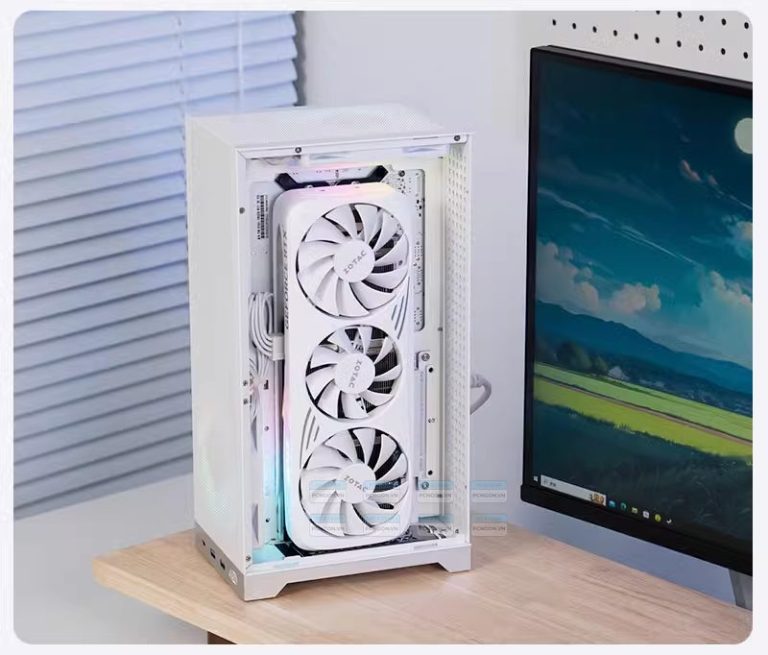 Vỏ case máy tính Mini ITX Shiny Snake L300 Trắng (Kèm Riser 4.0) - Pcngon