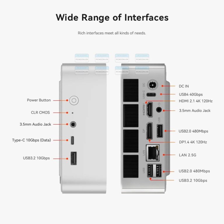 Máy tính Mini PC Beelink SER8 8745HS (Barebone) - Pcngon