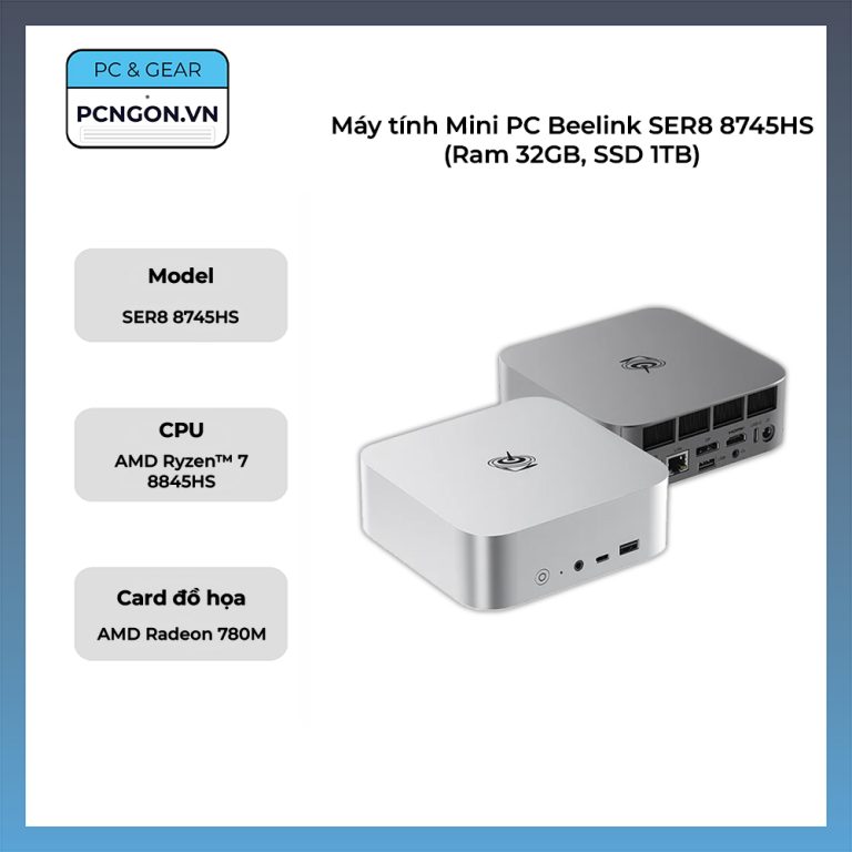 Máy tính Mini PC Beelink SER8 8745HS (Ram 32GB, SSD 1TB) - Pcngon