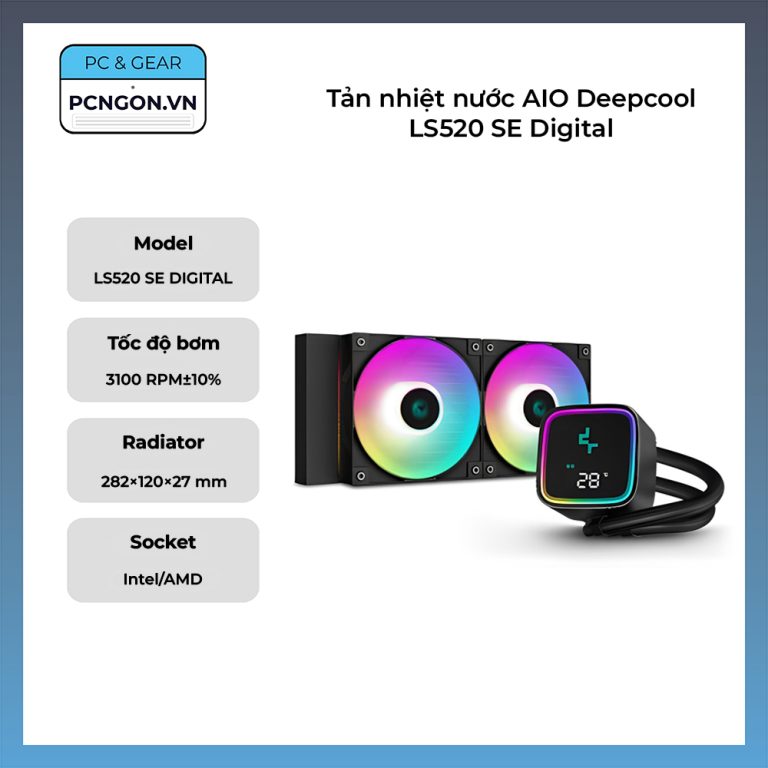 Tản nhiệt nước AIO Deepcool LS520 SE Digital - Pcngon