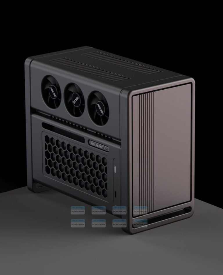 Vỏ case máy tính Mini ITX XIKII INDUSTRY FF04 LP - Đen - Pcngon
