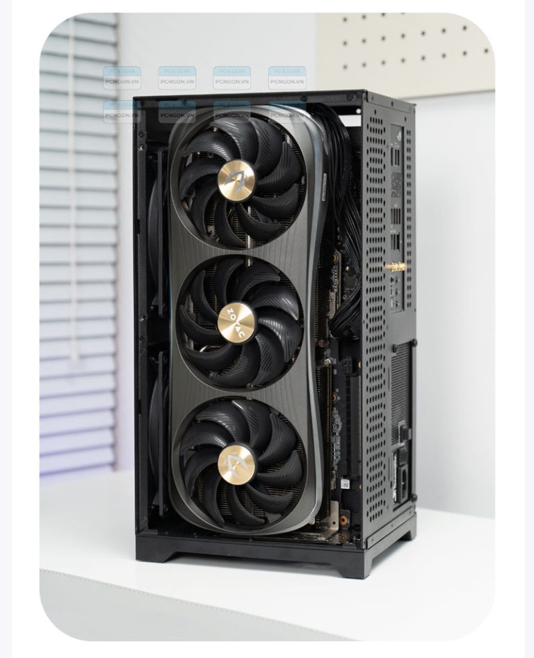 Vỏ case máy tính Mini ITX Shiny Snake L400 Đen (Kèm Riser 4.0) - Pcngon