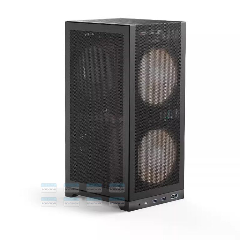 Vỏ case máy tính Mini ITX Shiny Snake L400 Đen (Kèm Riser 4.0) - Pcngon