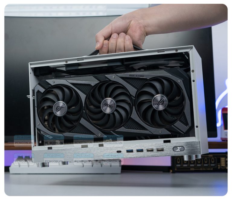 Vỏ case máy tính Mini ITX Shiny Snake S400 Pro Đen (Kèm Riser 4.0) - Pcngon