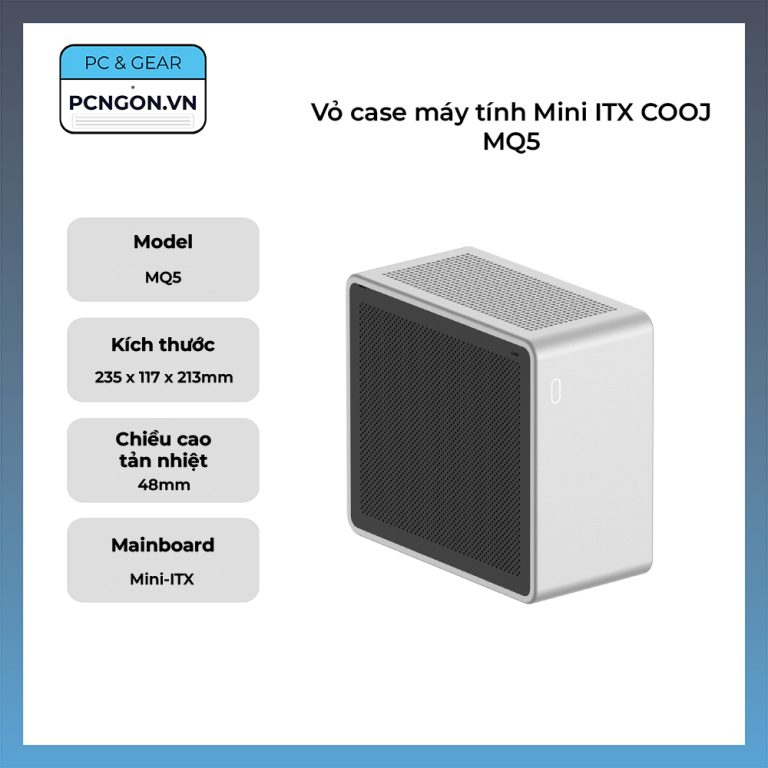 Vỏ case máy tính Mini ITX COOJ MQ5 - Pcngon