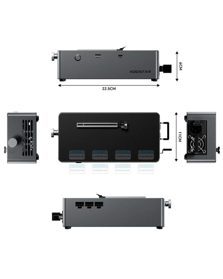 Dock eGPU OCuLink Aoostar AG02 OcuLink USB4 (Kèm nguồn 800W) - Pcngon