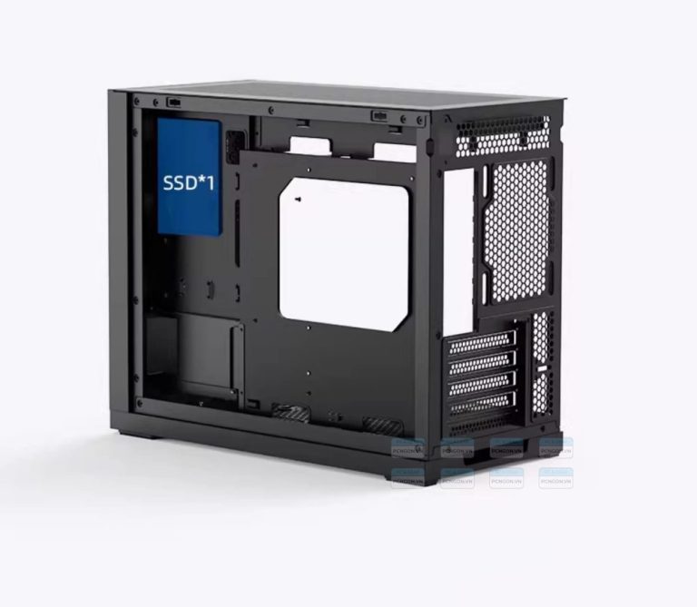 Vỏ case máy tính Shiny Snake G600 Đen - Pcngon