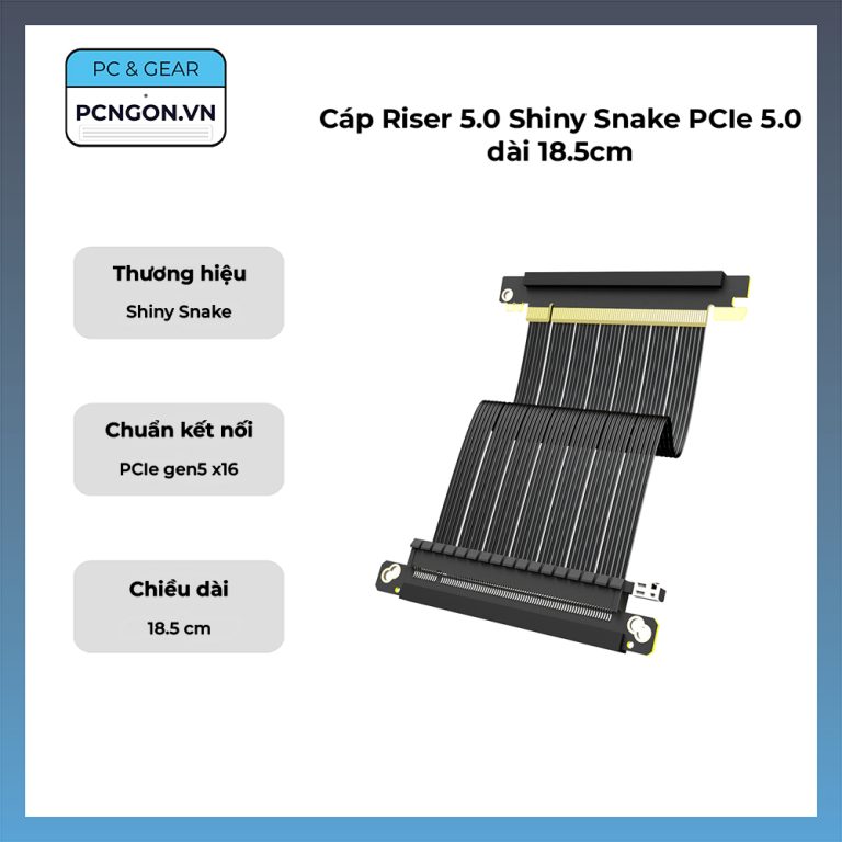 Cáp Riser PCI-E 3.0 Adt-Link dài 18cm - Pcngon