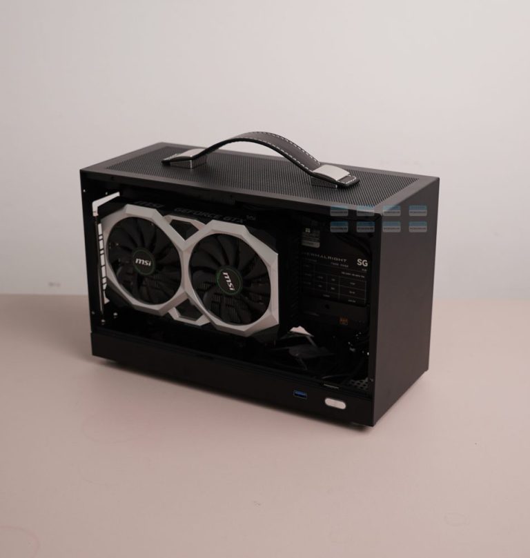 Vỏ case máy tính Mini ITX Shiny Snake S300 Đen (Không kèm Riser) - Pcngon