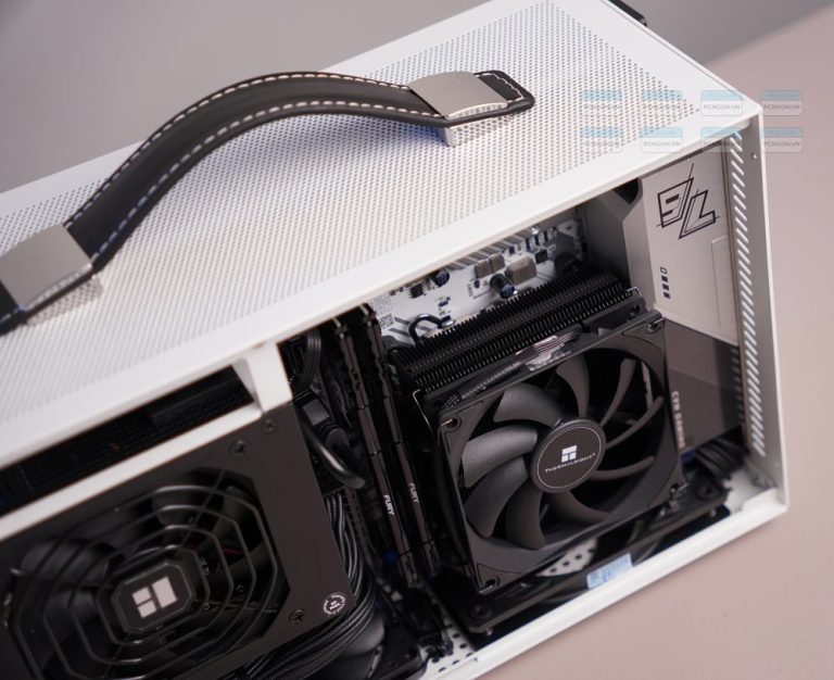 Vỏ case máy tính Mini ITX Shiny Snake S300 Trắng (Không kèm Riser) - Pcngon