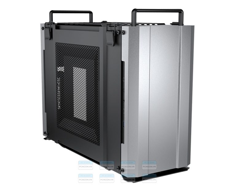 Vỏ case máy tính Mini ITX Cougar Dust 2 (Xám Titan/Gold) - Pcngon