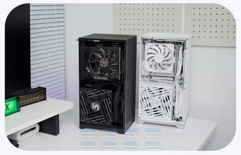 Vỏ case máy tính Mini ITX Shiny Snake L400 Trắng (Kèm Riser 4.0) - Pcngon