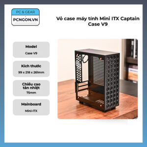 Vỏ case máy tính Mini ITX Captain Case V9 - Pcngon