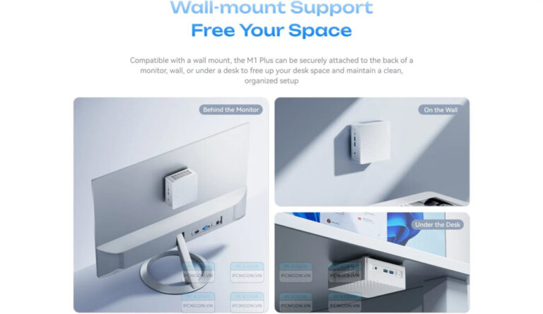 Máy tính Mini PC Minisforum M1 Plus Intel i5 12600H (16GB/1TB) - Pcngon